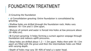 Foundation and galleries in gravity dam | PPTX