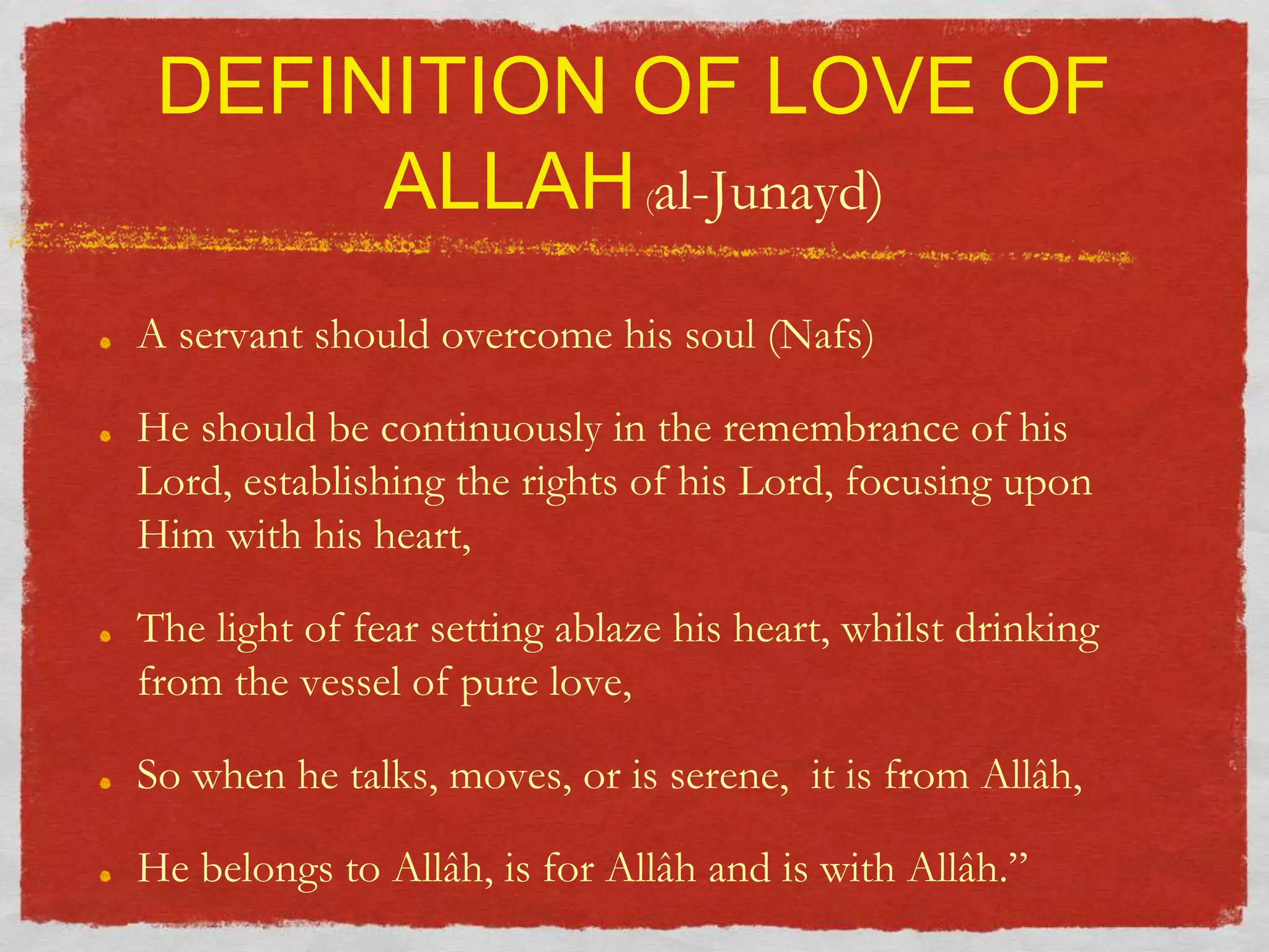 Foundation of iman love of allah | PPTX