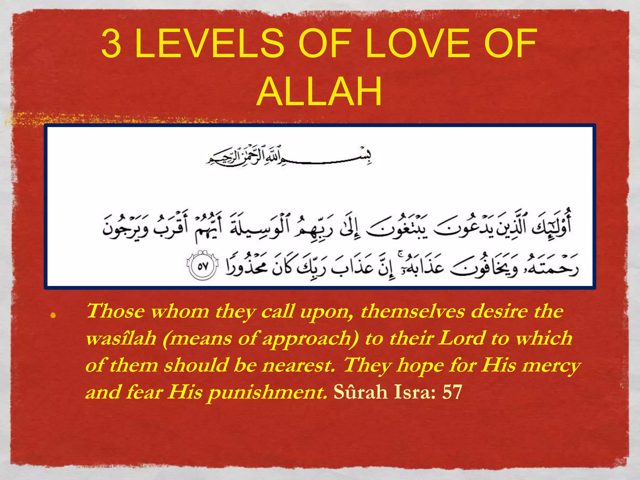 Foundation of iman love of allah | PPTX | Islam | Religion & Spirituality