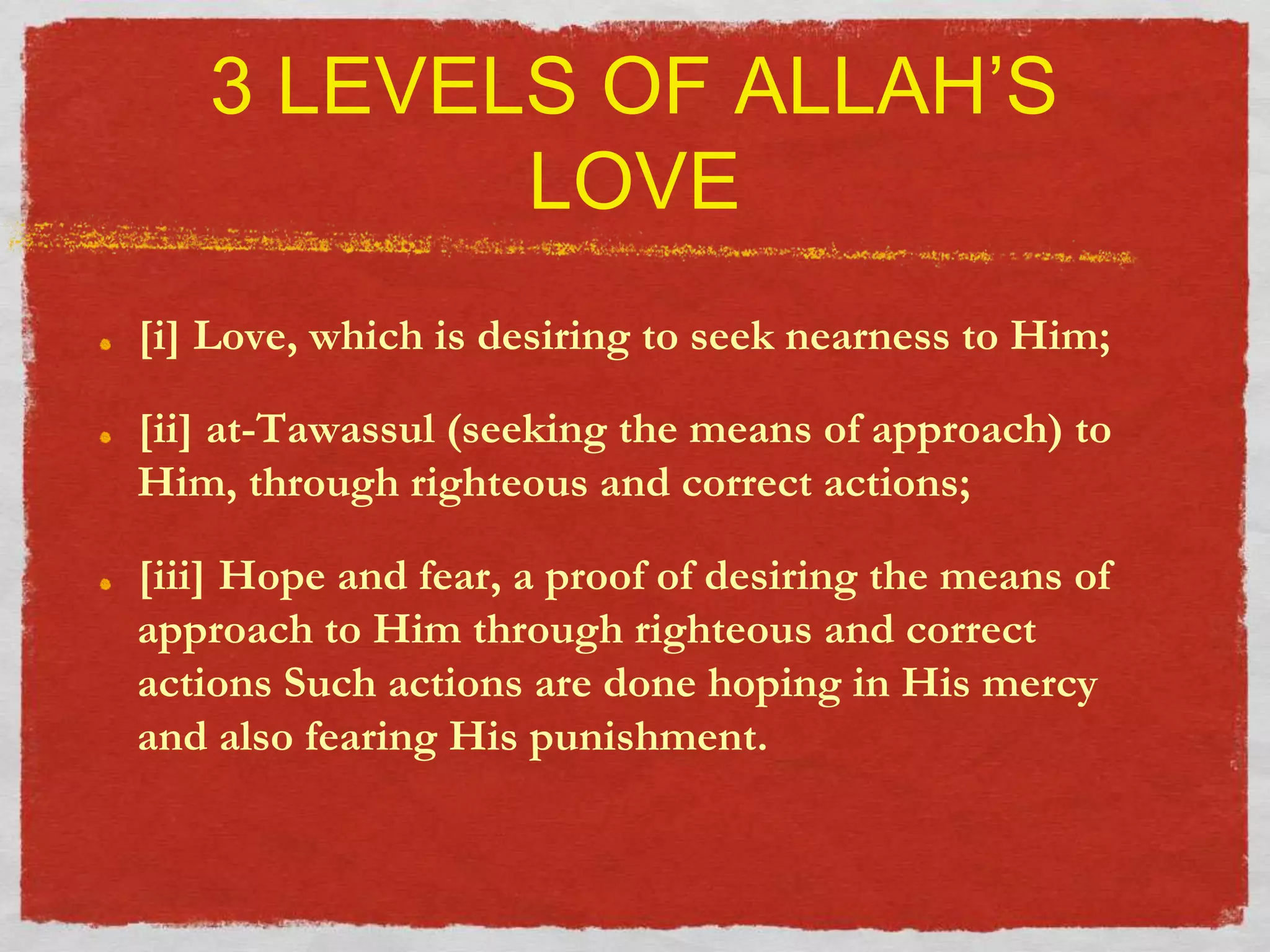 Foundation of iman love of allah | PPTX