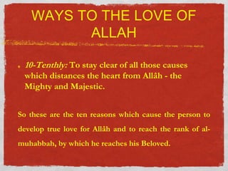 Foundation of iman love of allah | PPTX