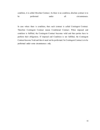 Foundation of insurance law is a contingent contract | DOCX | Life ...