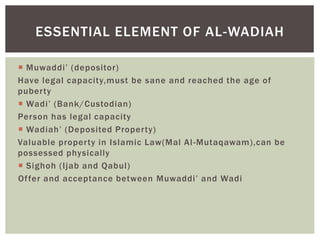 Al-Wadiah | PPTX