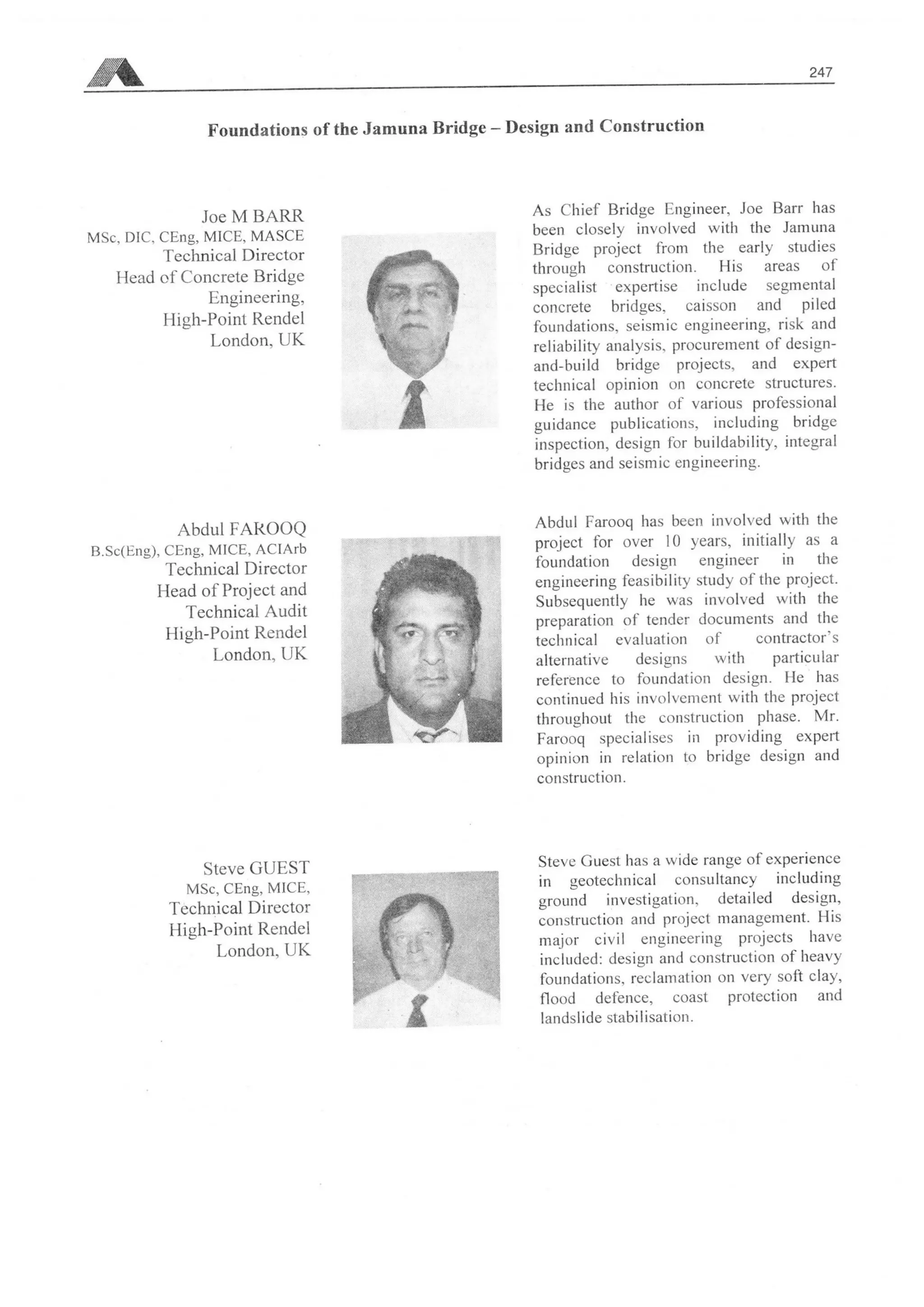 Foundation of Jamuna Bridge , method construction | PDF