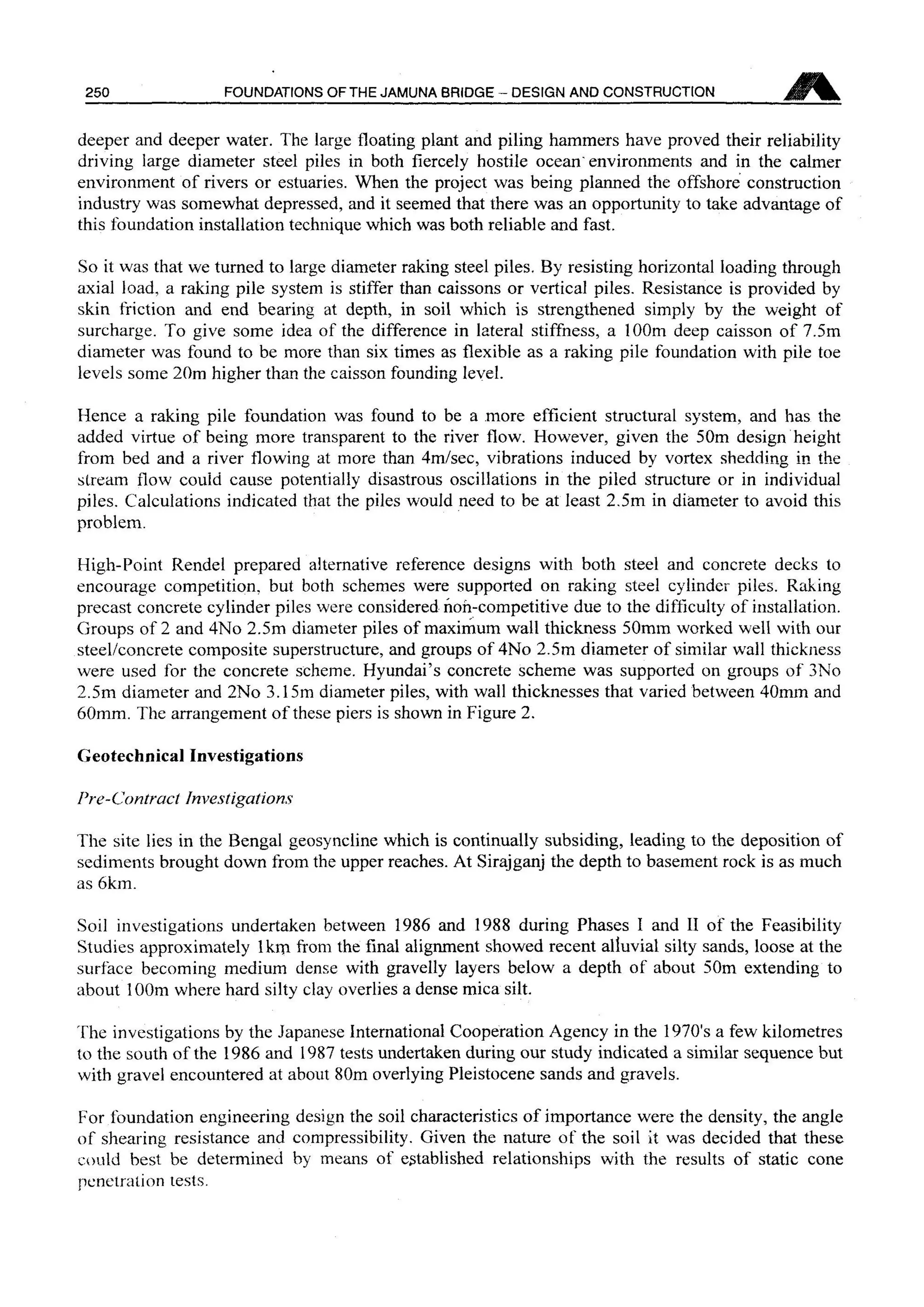 Foundation of Jamuna Bridge , method construction | PDF