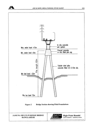 Foundation of Jamuna Bridge , method construction | PDF