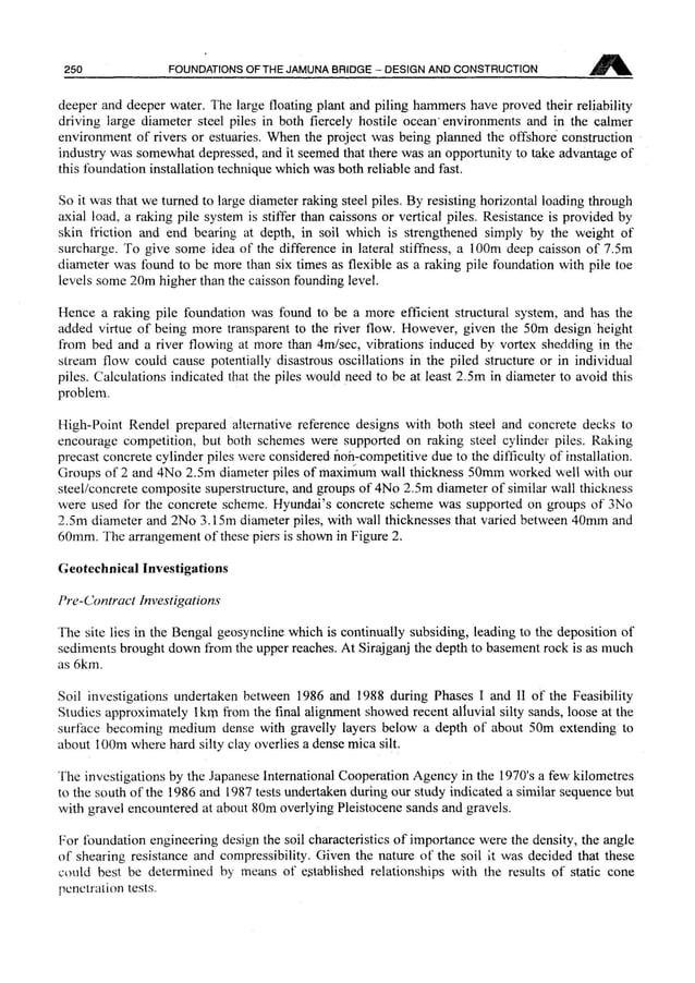 Foundation of Jamuna Bridge , method construction | PDF