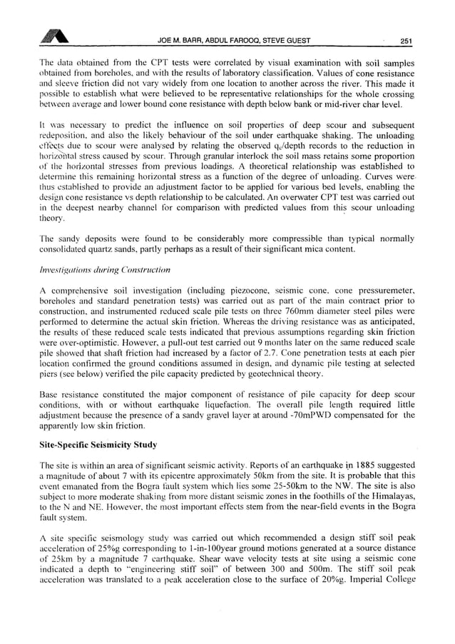 Foundation of Jamuna Bridge , method construction | PDF