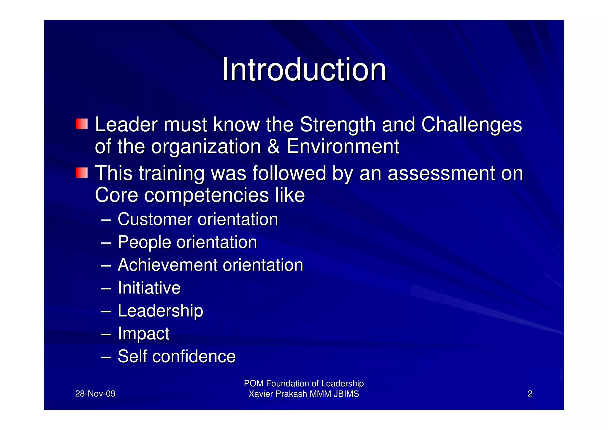 Foundation Of Leadership | PDF