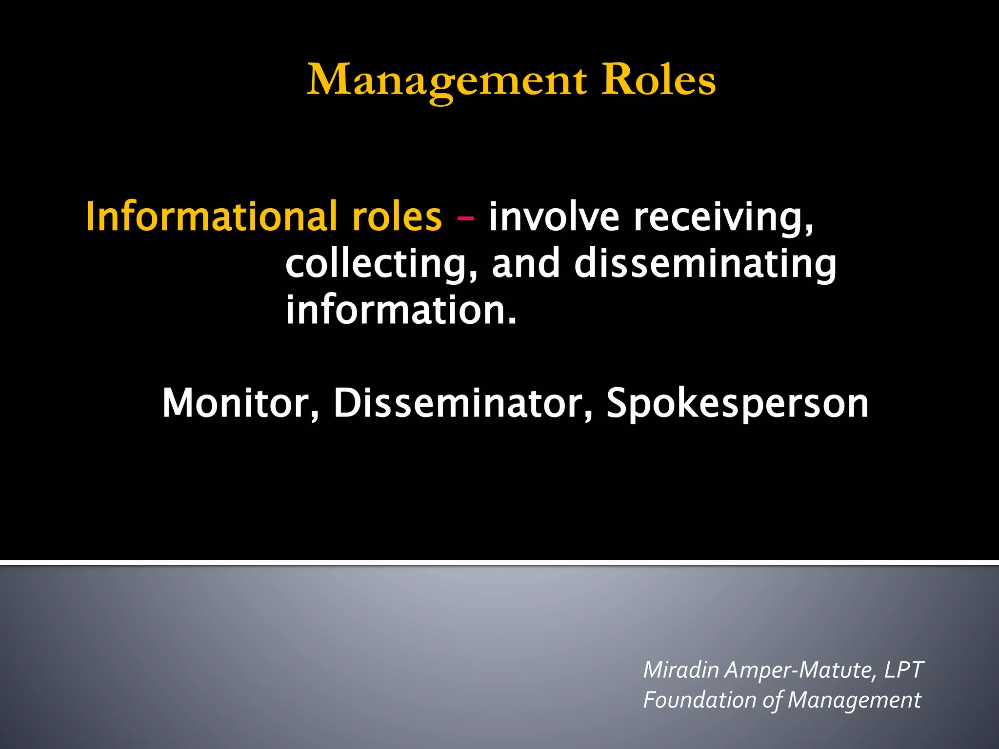 Foundation of management Chapter 1 | PPTX