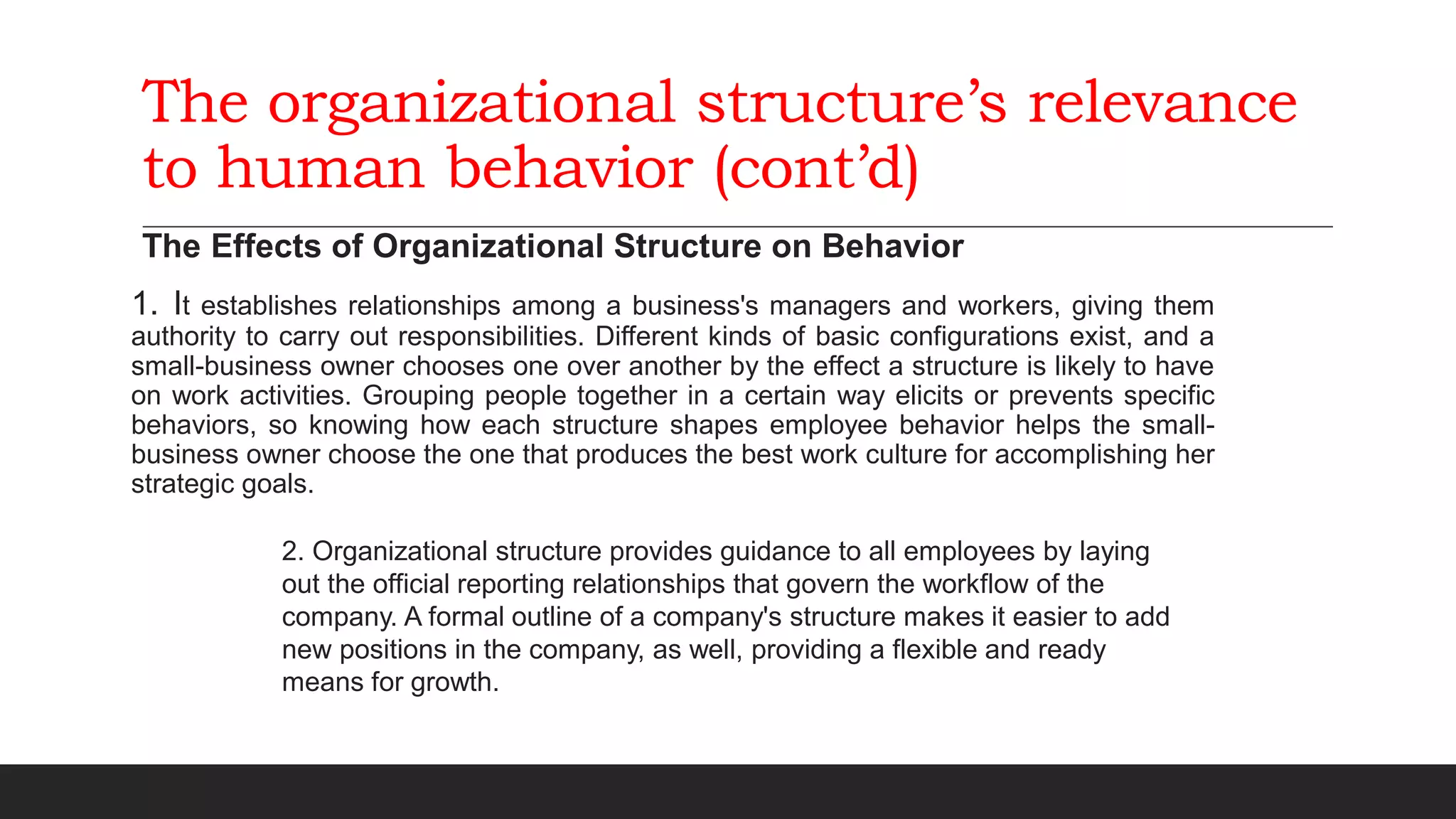 Foundation of organizational structure | PDF