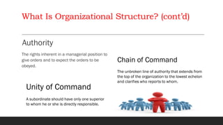 Foundation of organizational structure | PDF