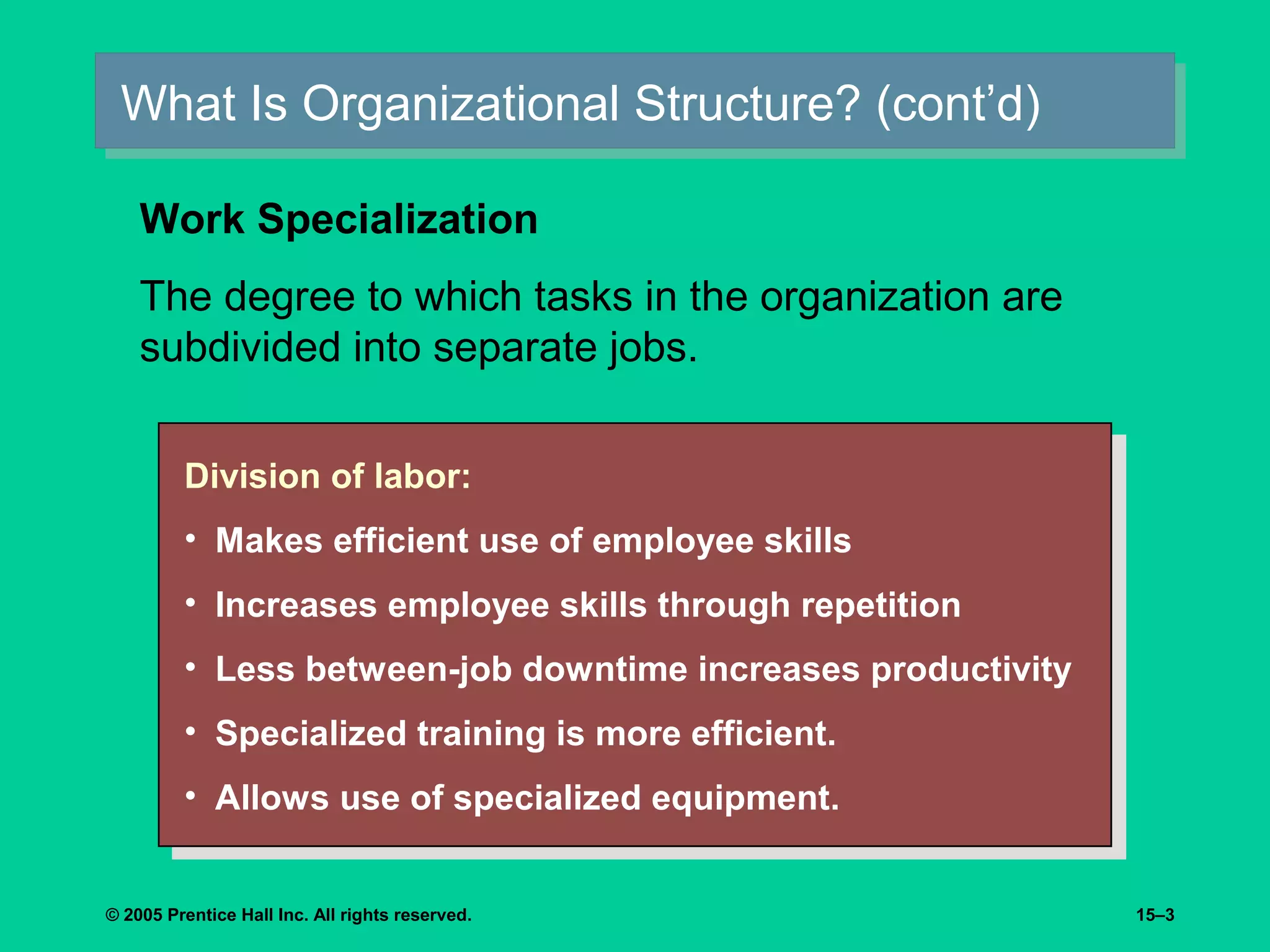 Foundation of organization structure | PPT
