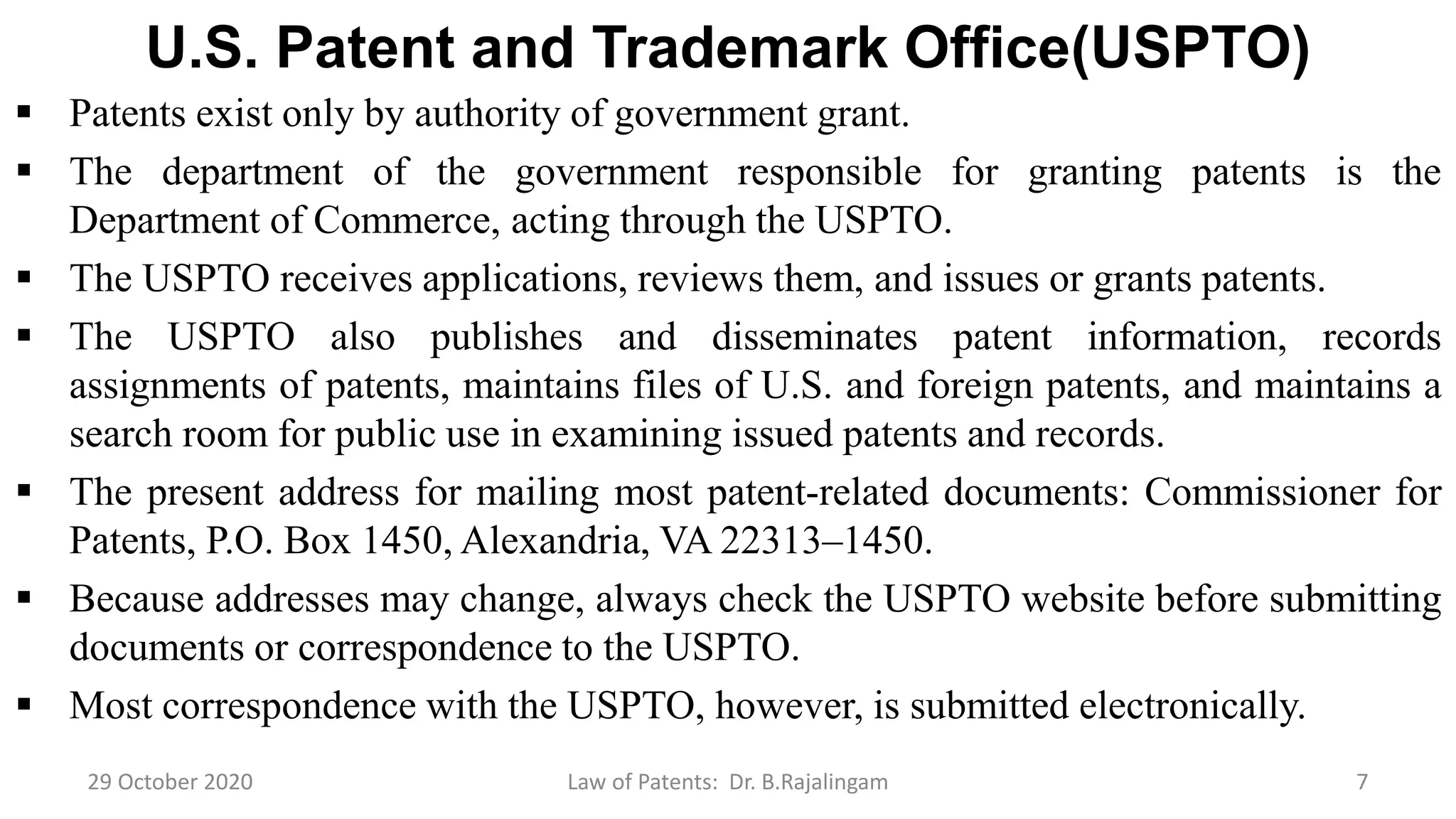 Foundation of patent law | PPTX