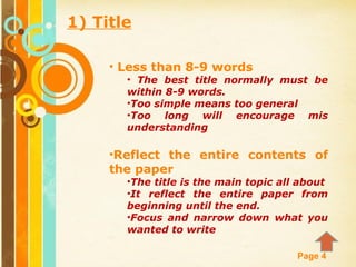 Foundation of Research Writing | PPT