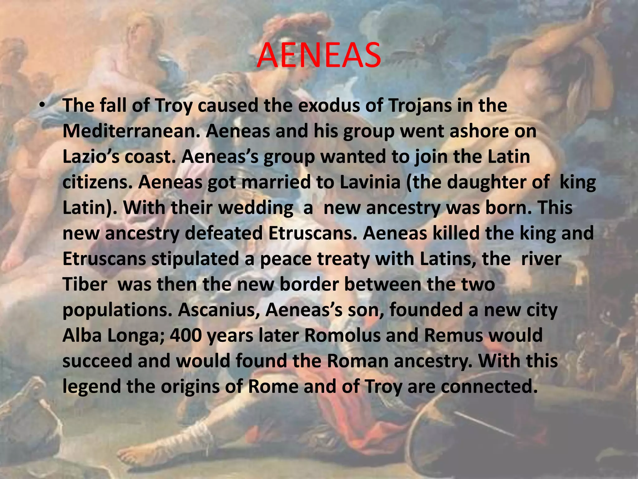 Foundation of rome - Italian legend | PPTX