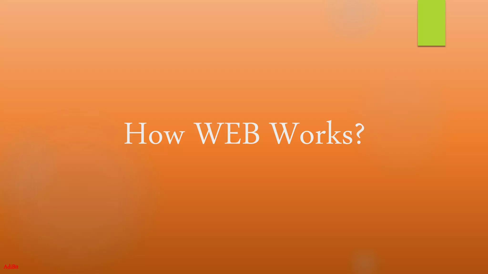 Foundation of Web Design & Development | PPT