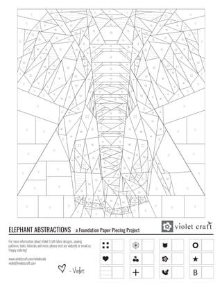 Foundation paper piecing elefante the_elephant_coloringpage | PDF
