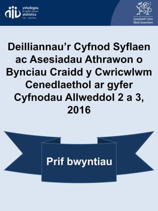 Deilliannau’r Cyfnod Syflaen ac Asesiadau Athrawon o Bynciau Craidd y ...