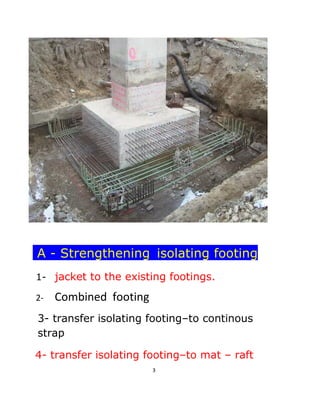 Retrofit Isolated Footing by: Concrete Jaking – Combind – Strap – Mat ...