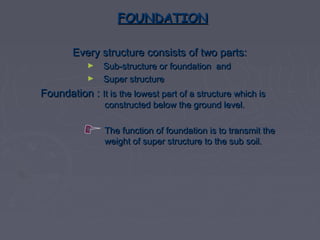 types of Foundations with animated sketches | PPT