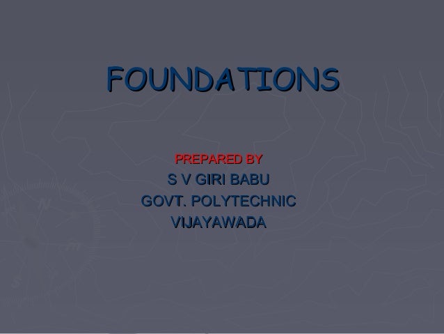 types of foundation with animation by john Michael