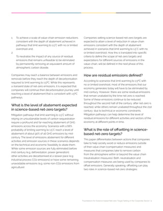 Foundations for Net Zero Target Setting Using a Science Based Approach | PDF
