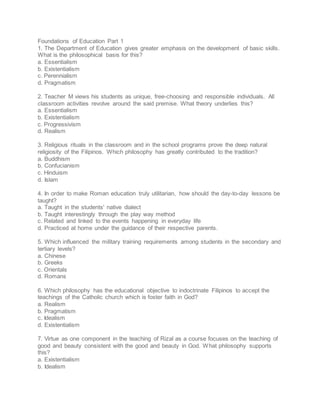 Foundations of-education-prof.ed
