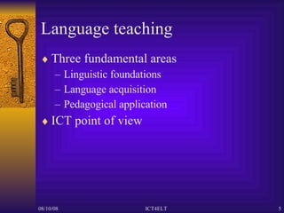 Foundations of ICT In ELT | PPT