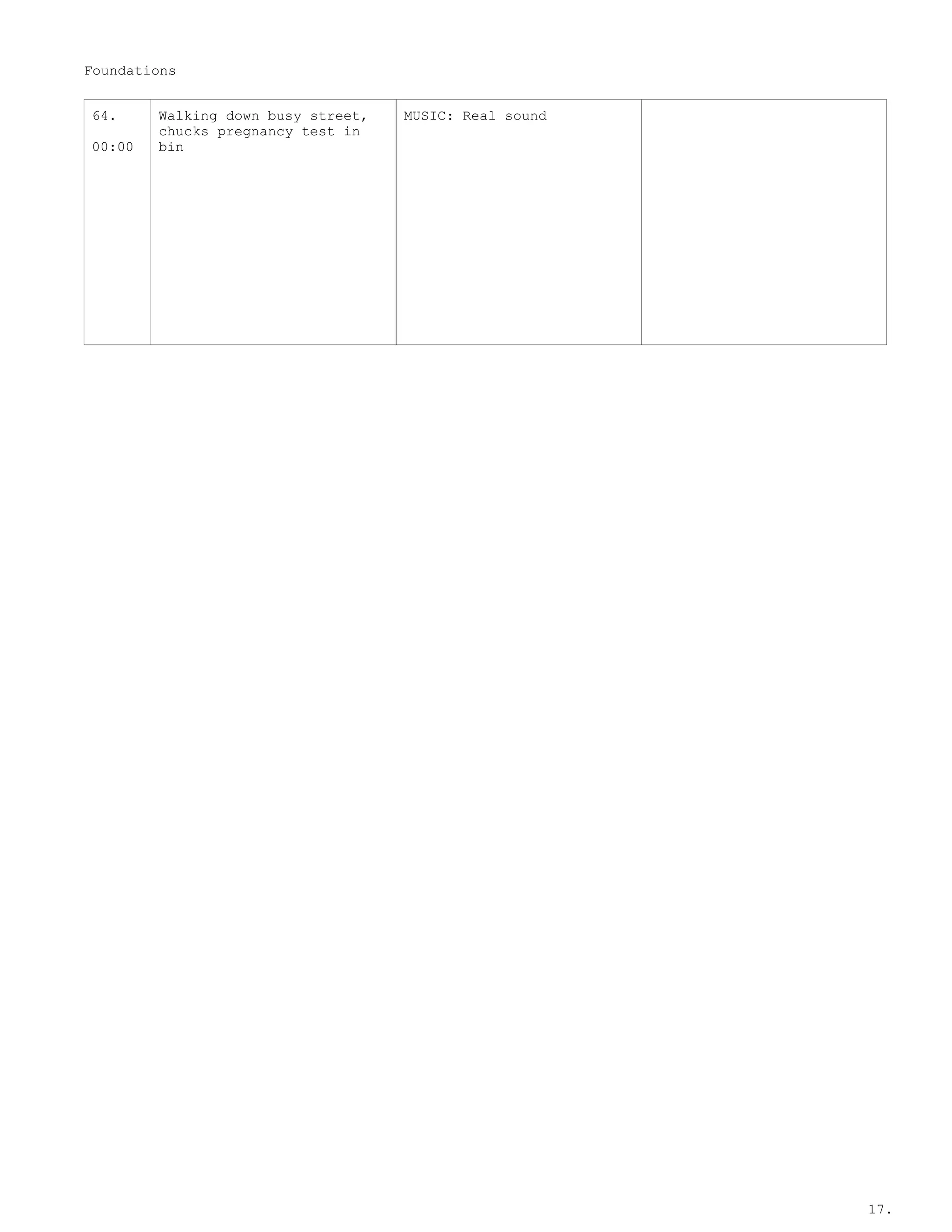 Foundations 2 MV script draft 2 Lola Morris | PDF