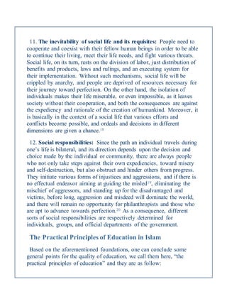 Foundations and principles of education in islam | DOCX
