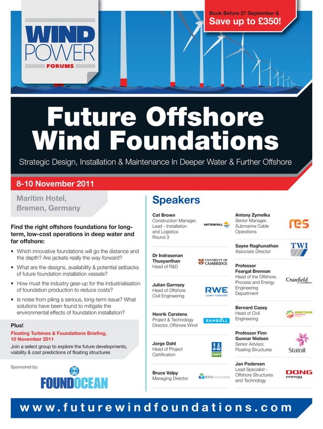 Foundations for Future Offshore Wind | PDF