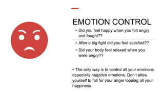 Life Skills - self control | PPTX