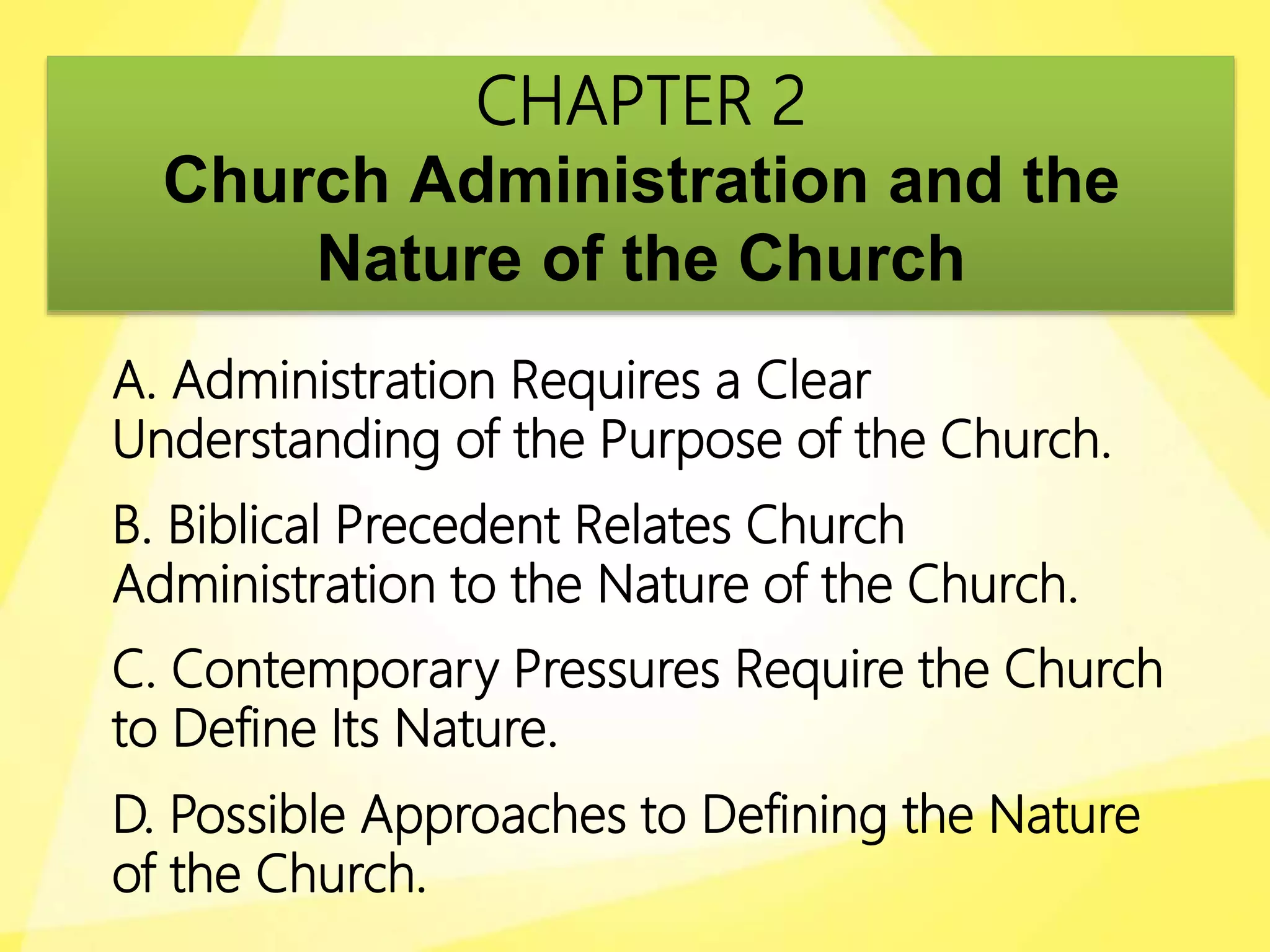 FOUNDATIONS FOR PURPOSEFUL CHURCH ADMINISTRATION (Lecture).ppt