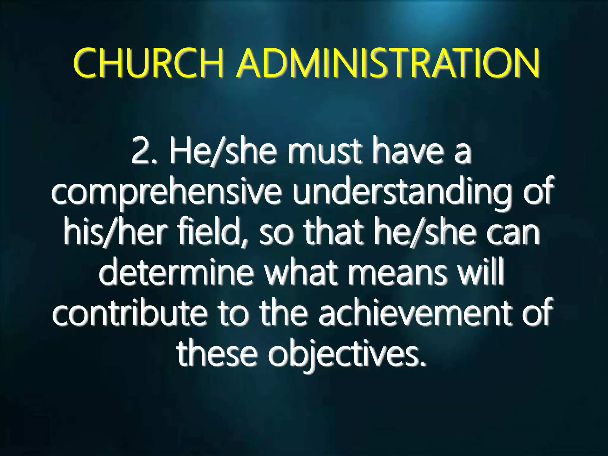 FOUNDATIONS FOR PURPOSEFUL CHURCH ADMINISTRATION (Lecture).ppt