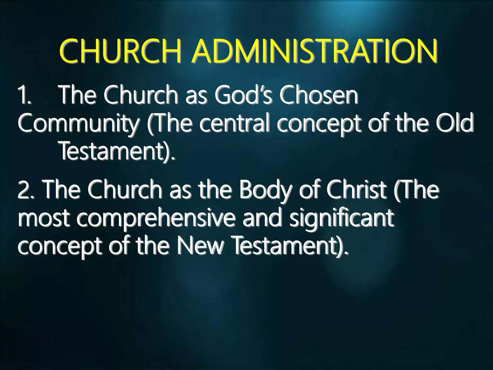 FOUNDATIONS FOR PURPOSEFUL CHURCH ADMINISTRATION (Lecture).ppt