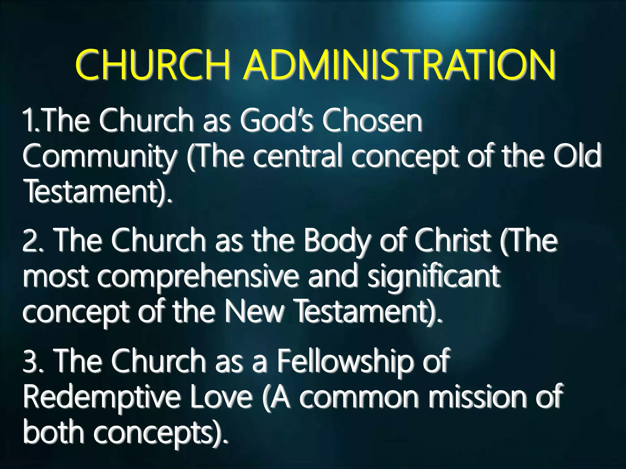 FOUNDATIONS FOR PURPOSEFUL CHURCH ADMINISTRATION (Lecture).ppt