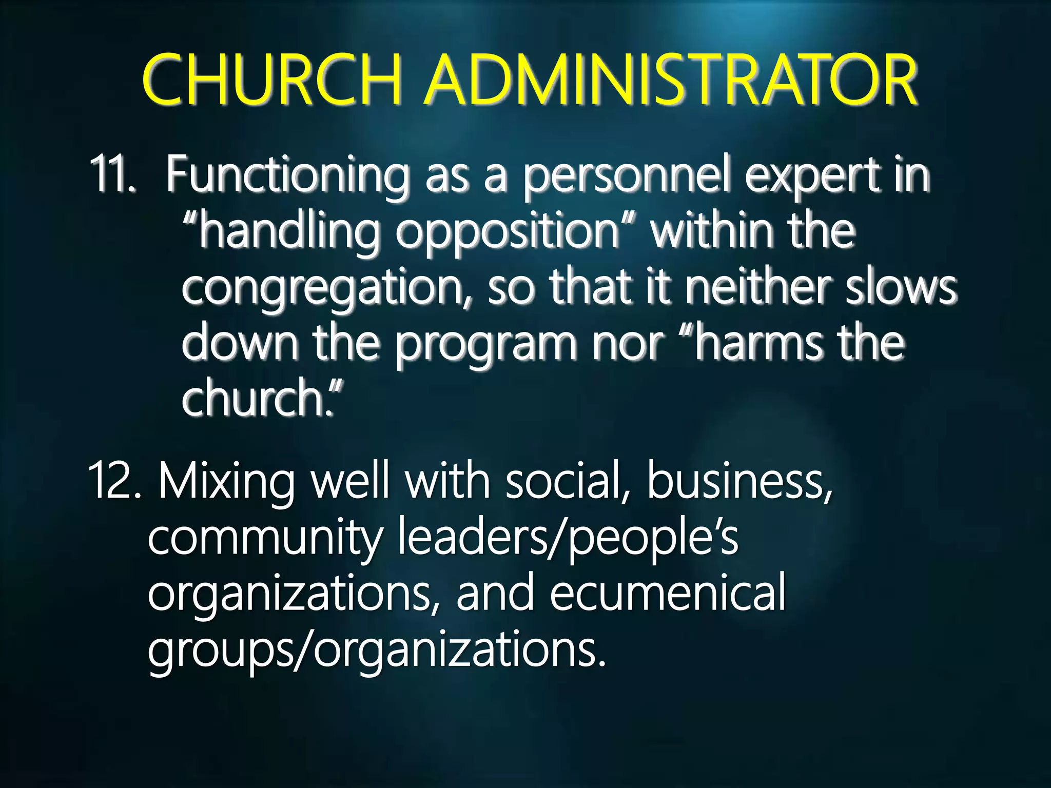 FOUNDATIONS FOR PURPOSEFUL CHURCH ADMINISTRATION (Lecture).ppt