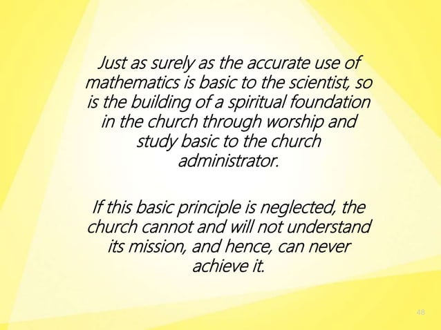 FOUNDATIONS FOR PURPOSEFUL CHURCH ADMINISTRATION (Lecture).ppt