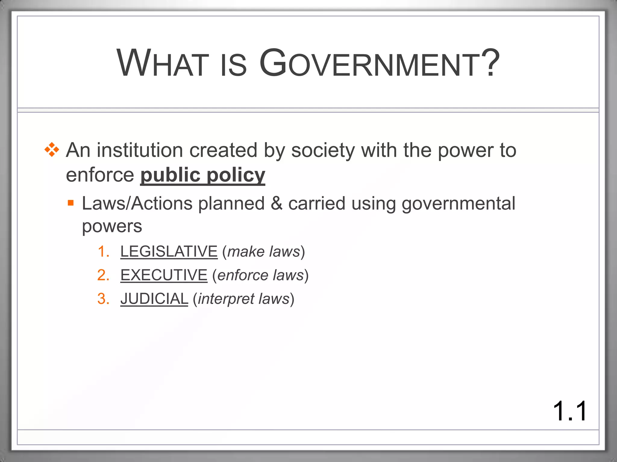 Foundations of Government | PPTX