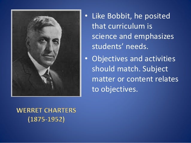 Foundations of a curriculum