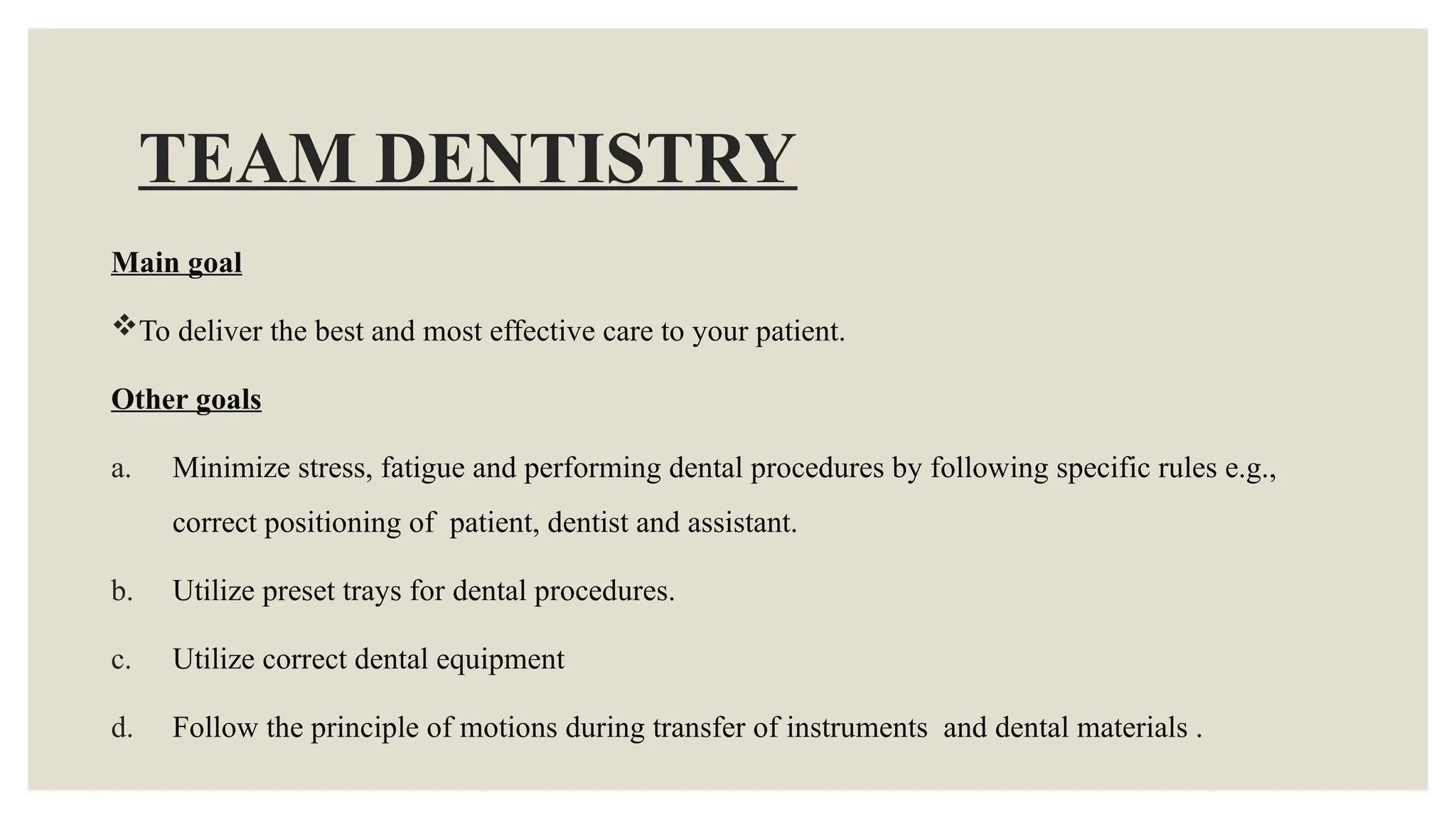 Foundations of clinical dentistry and basic steps. | PPTX