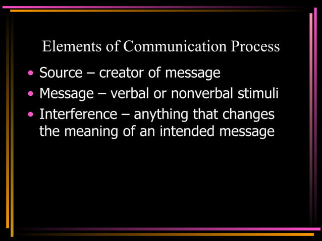 Foundations of communication | PPT