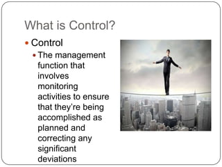 Foundations Of Control | PPTX