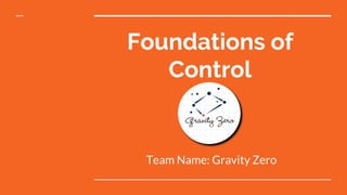 Foundations of control | PPT