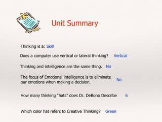 Foundations of Critical Thinking Unit Four | PPT