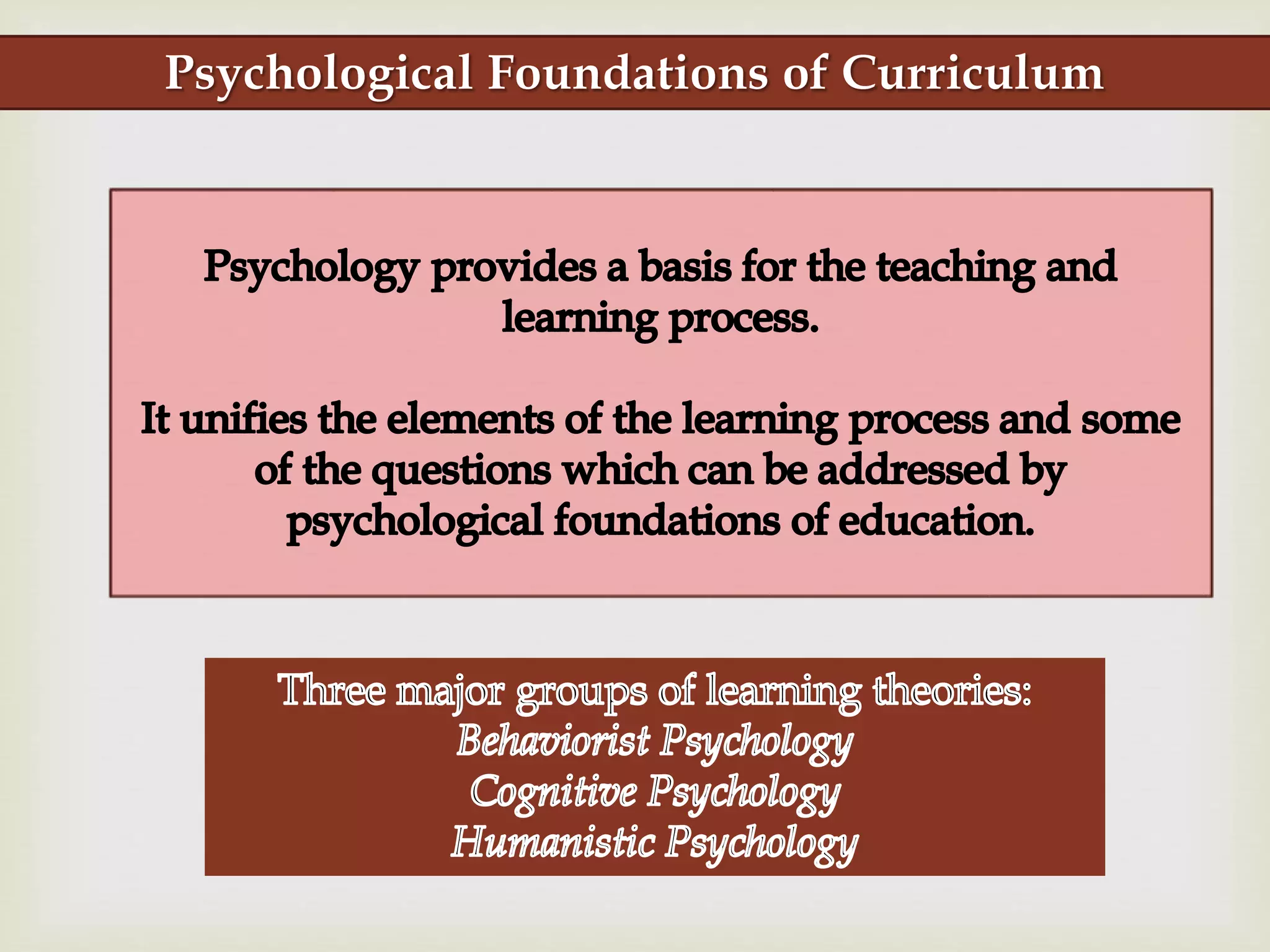 Foundations of curriculum | PPTX