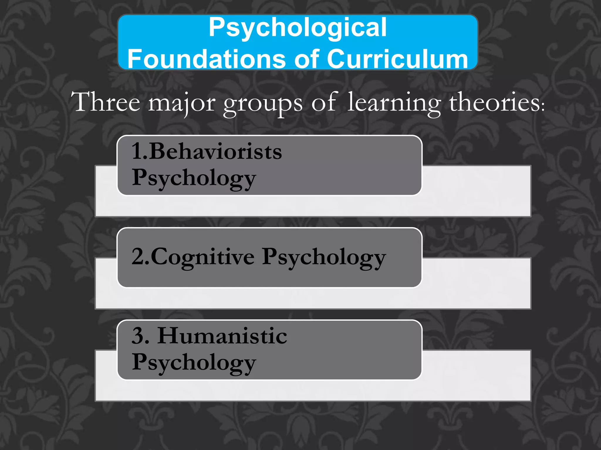 Foundations of curriculum development | PPTX