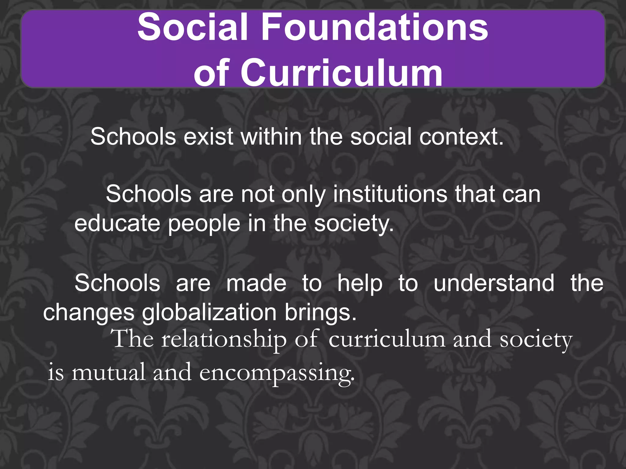 Foundations of curriculum development | PPTX