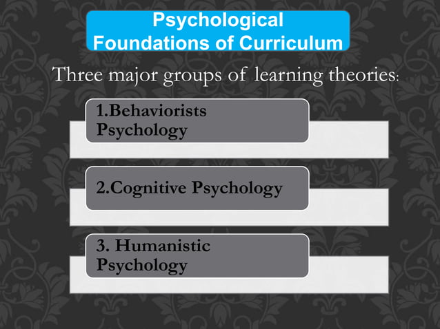 Foundations of curriculum development | PPTX